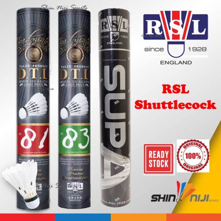 RSL Shuttlecock SUPA DTL 81 DTL 83 (100% Original) | Lazada