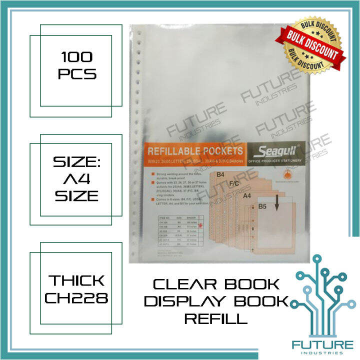 Clear Book Refill Display Book Refill Clearbook Refill Original Seagull ...