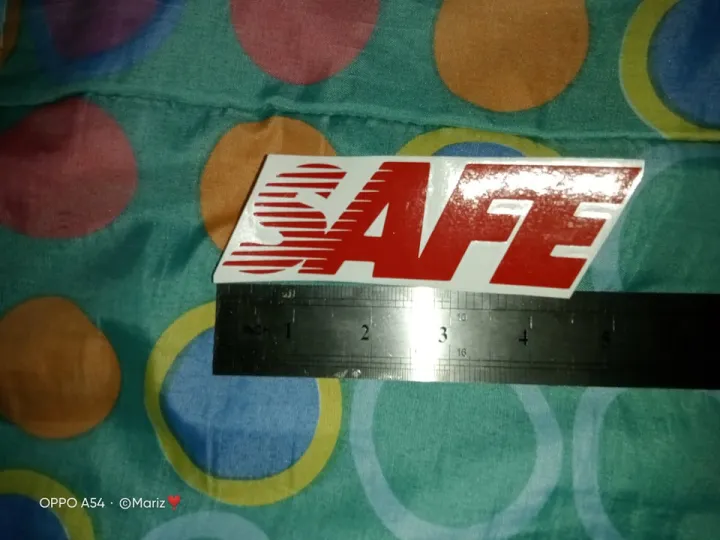 SAFE VINYL STICKER 1.5 X 5 INCHES | Lazada PH