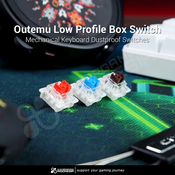 Outemu Low Profile Box Switch Mechanical Keyboard Dustproof Switches | Lazada Indonesia