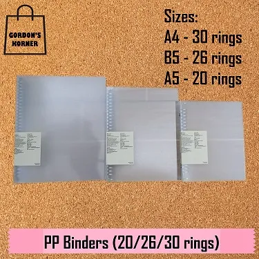 [A1] MUJI PP Clear Binder (A4, B5, A5) | Lazada PH
