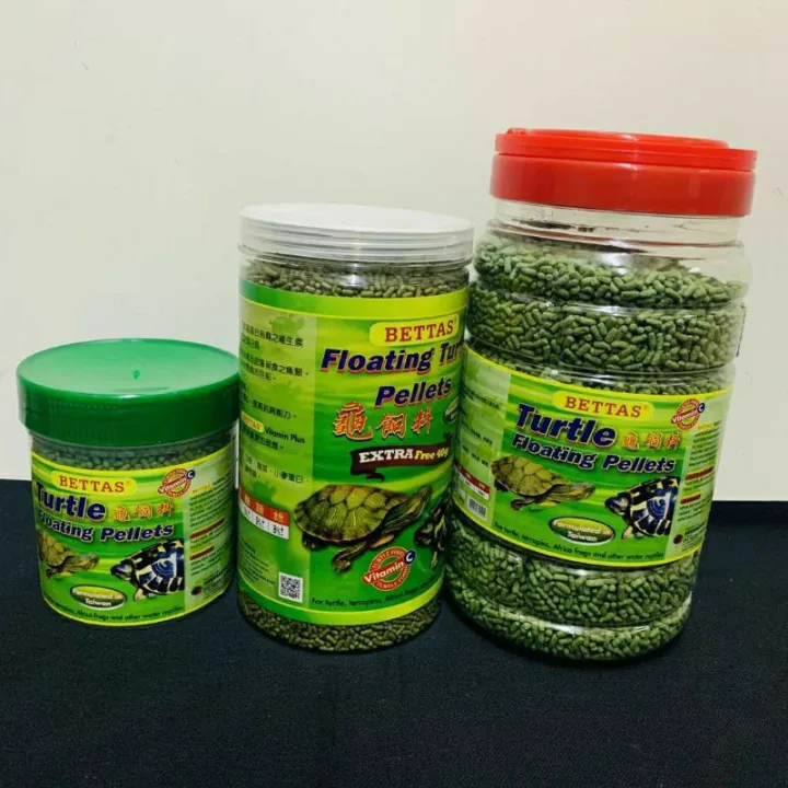 (Ready Stock) Bettas Floating Turtle Pellets / Makanan kurang 800g/210g ...