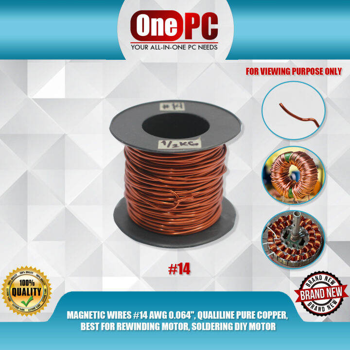 MAGNETIC WIRES #14 AWG 0.064", QUALILINE PURE COPPER, BEST FOR ...