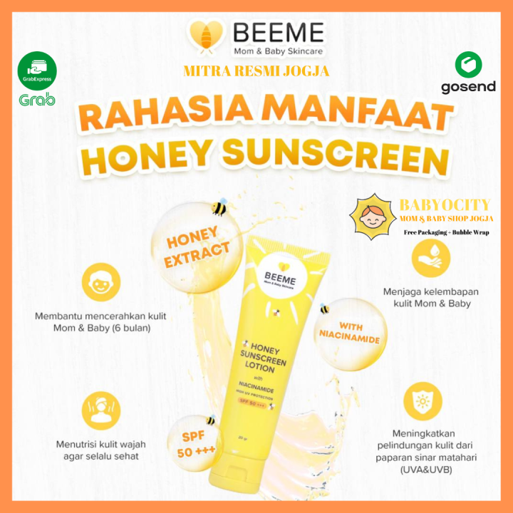 BEEME Sunscreen Lotion Bayi mulai usia 6 bulan Niacinamide SPF 50 ...