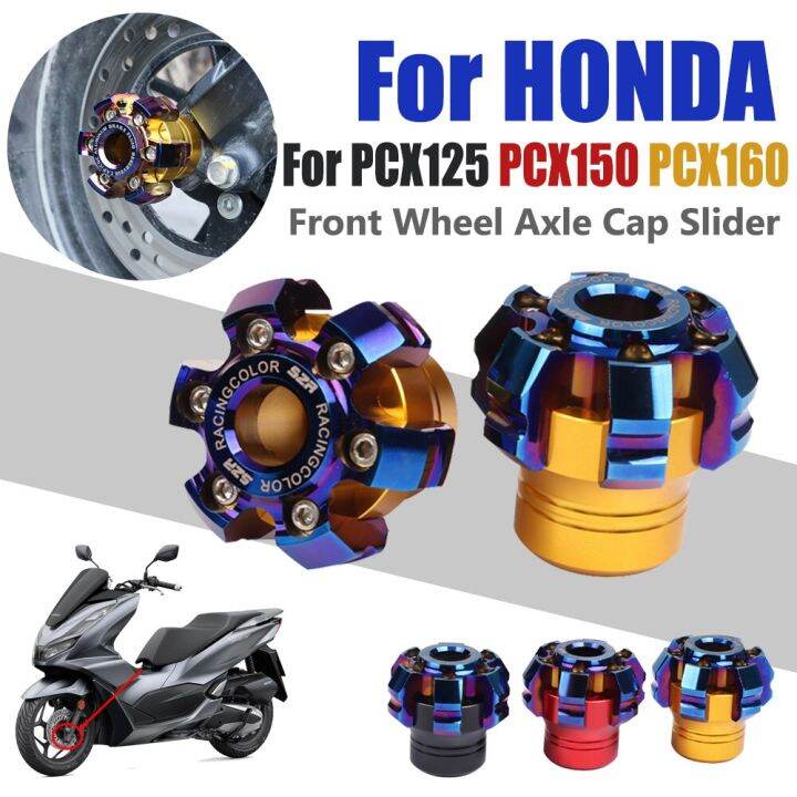 สำหรับ Honda PCX160 PCX 160 PCX 150 PCX 125 PCX150 PCX125รถจักรยานยนต์เพลาหน้าส้อมฝาครอบ Crash ...