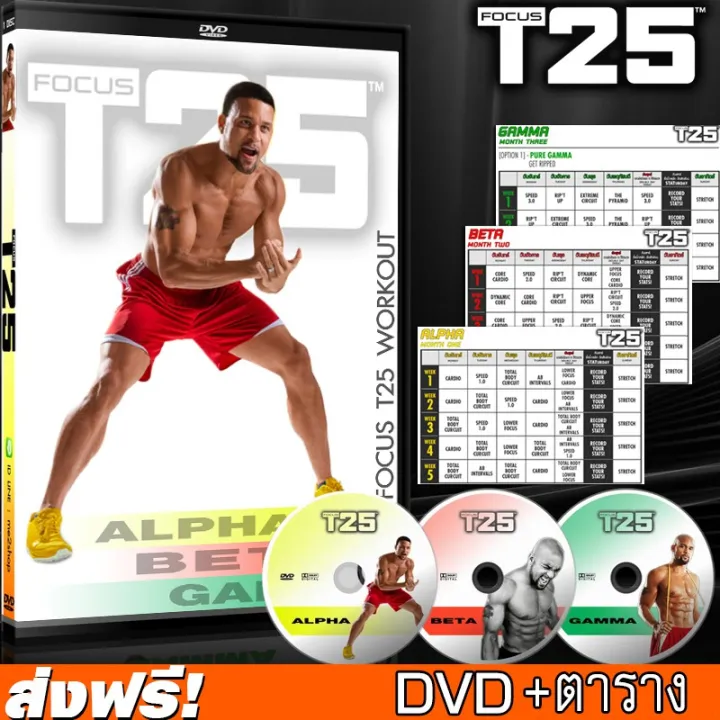 [DVDครบ3แผ่น 1+2+3]T25 FOCUS T25V.2ขั้นเทพ ได้ครบทุกอย่าง แบบ USB FLASHDRIVE มีตาราง-ไกด์บุค-แพ ...