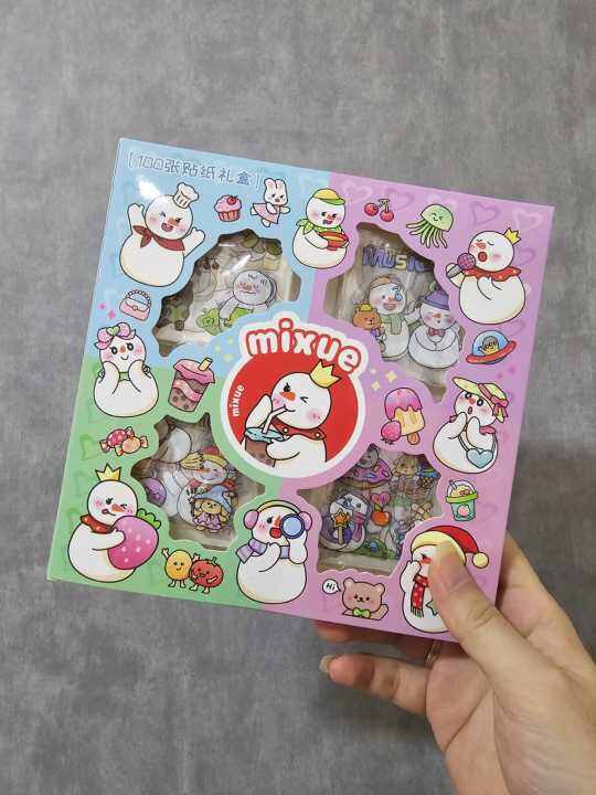 STIKER MIXUE VIRAL ISI 100 PCS PERBOX ANTIAIR PREMIUM QUALITY | Lazada ...