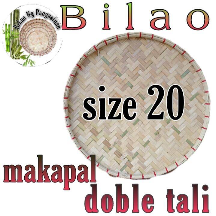 Bilao size 20" makapal doble tahi | Lazada PH