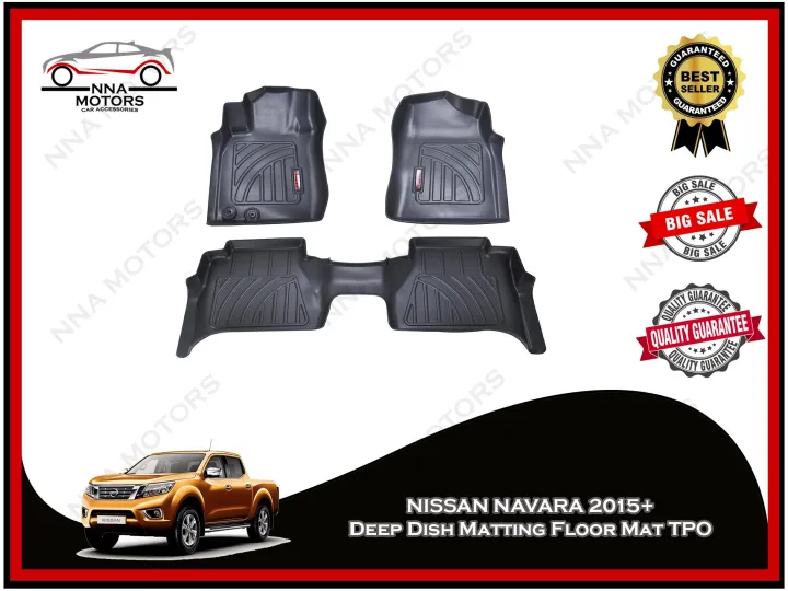 NISSAN NAVARA 2015+ OEM Deep Dish Matting (deepdish) Black 3pcs/set ...