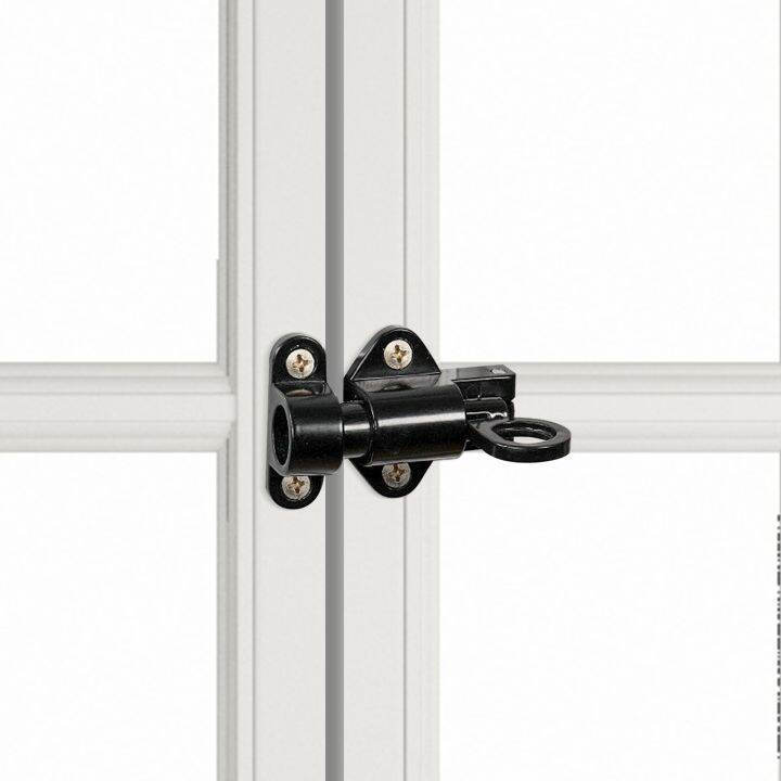【LZ】 Spring Automatic Latch Door Security Slide Latch Lock Pull Rings ...