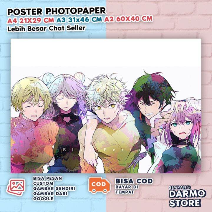 Poster Blue Period Anime Wibu Yatora Koigakubo Utashima Sumida Maru ...