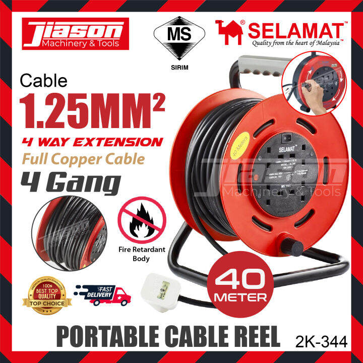 【SIRIM APPROVED】SELAMAT 2K-344 / 2K344-40M 40M 4 Gang Industrial Type ...