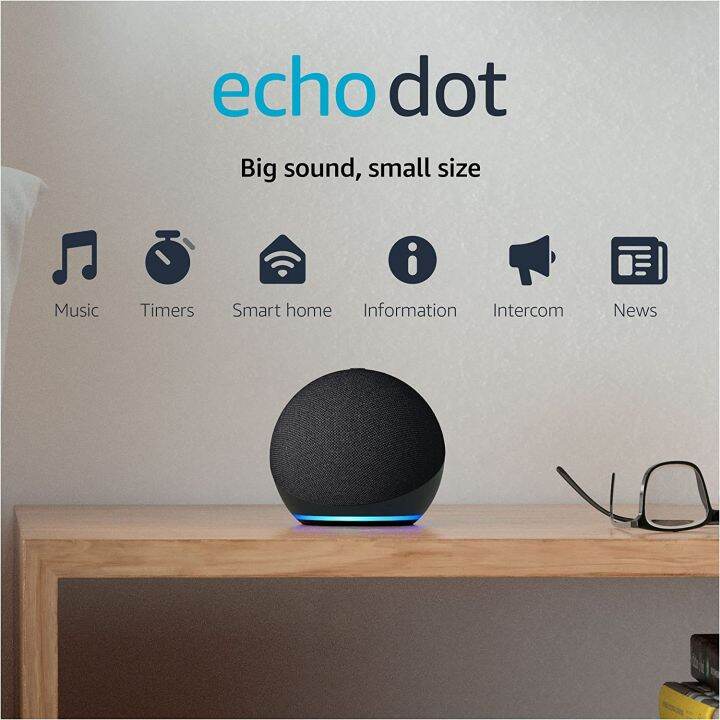 Echo Dot - Fifth Generation - Amazon Smart Speaker w/ Alexa 5th Gen ...