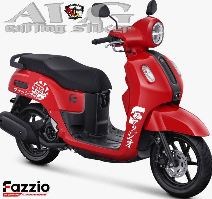 STICKER CUTING/SC.186/STRIPING FAZZIO/STIKER CATING FAZZIO/STIKER LOGO ...