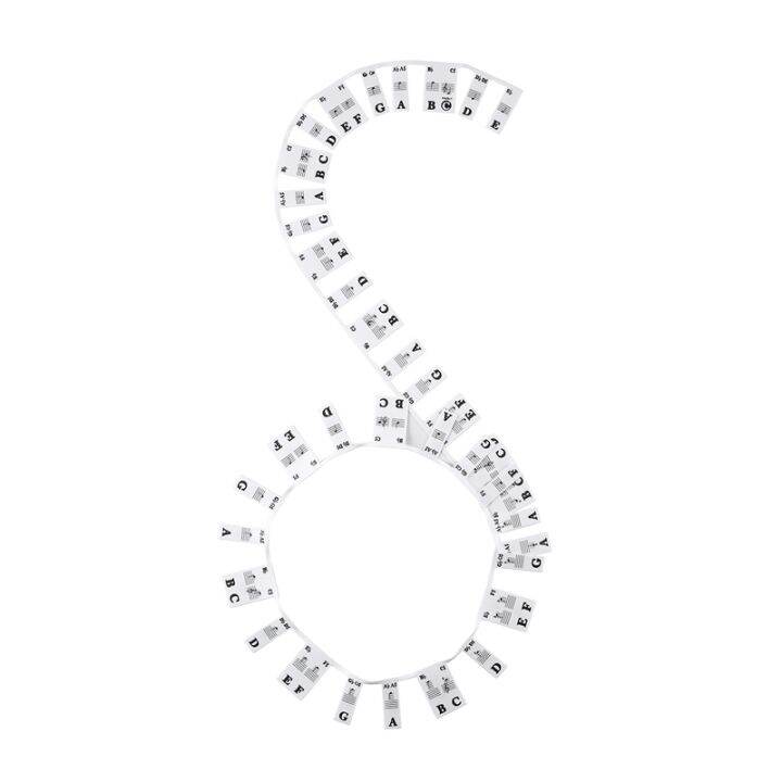 1 PCS Removable Piano Keyboard Stickers Stave Notation Note Strip ...