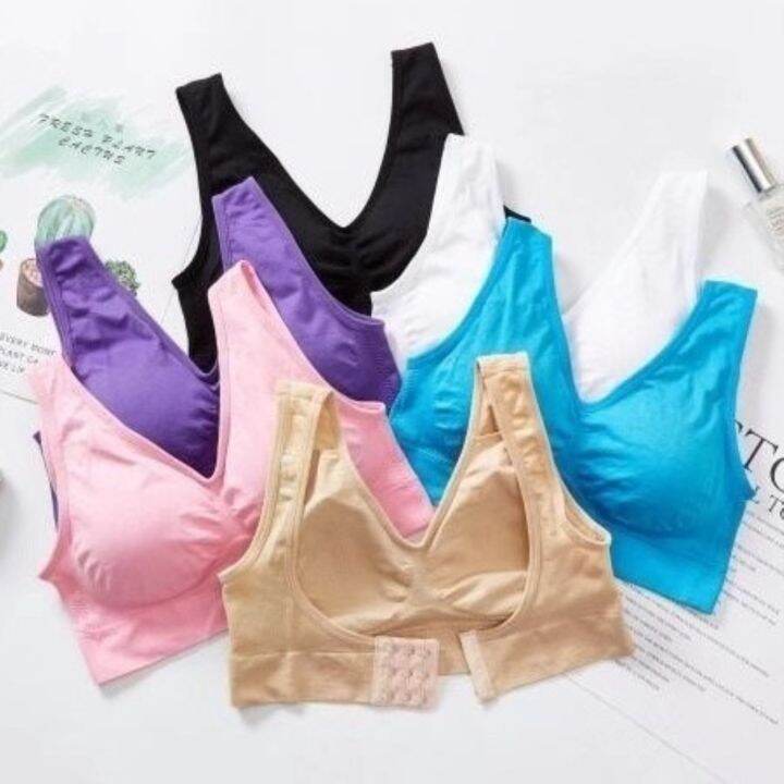 SB-115 [ส่งจากไทย] สปอร์ตบราตะขอหลังคนอ้วน บราเพื่อสุขภาพ เสื้อใน ตะขอหลัง บราคนอ้วน | Lazada.co.th