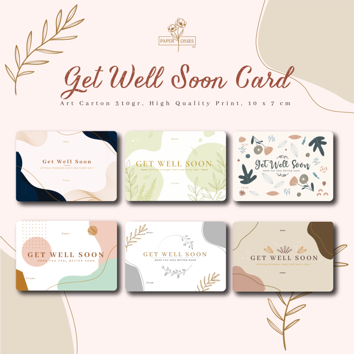 Get Well Soon Card /Kartu Cepat Sembuh/ GWS/ Gift Ideas/ Cepat Pulih ...