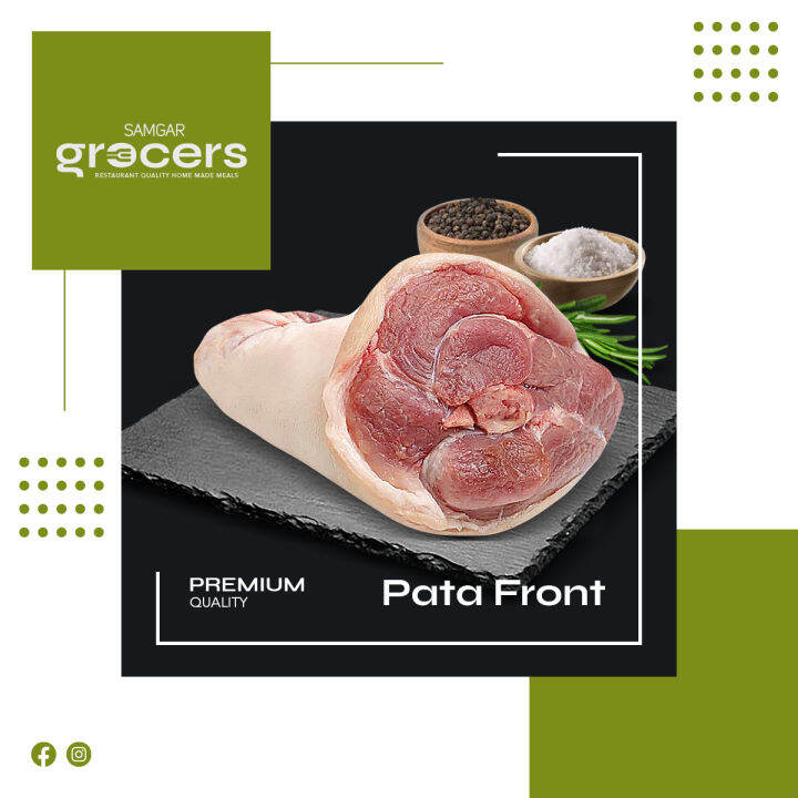 SAMGAR Grocers Whole Pork Pata Front (Pork Hock) 1kg - 1.5kg Premium ...