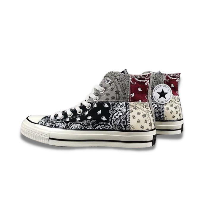 JBI-0256 Terbaru Sepatu Wanita Dan Pria Kanvas Sneakers Motif Batik ...