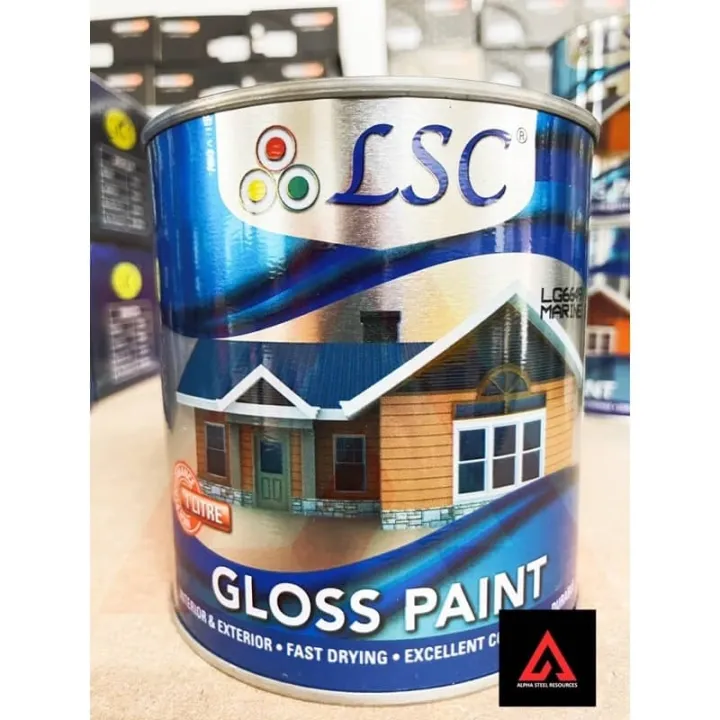 1 Liter LSC HIGH GLOSS PAINT FAST DRYING WOOD AND METAL PAINT | Lazada