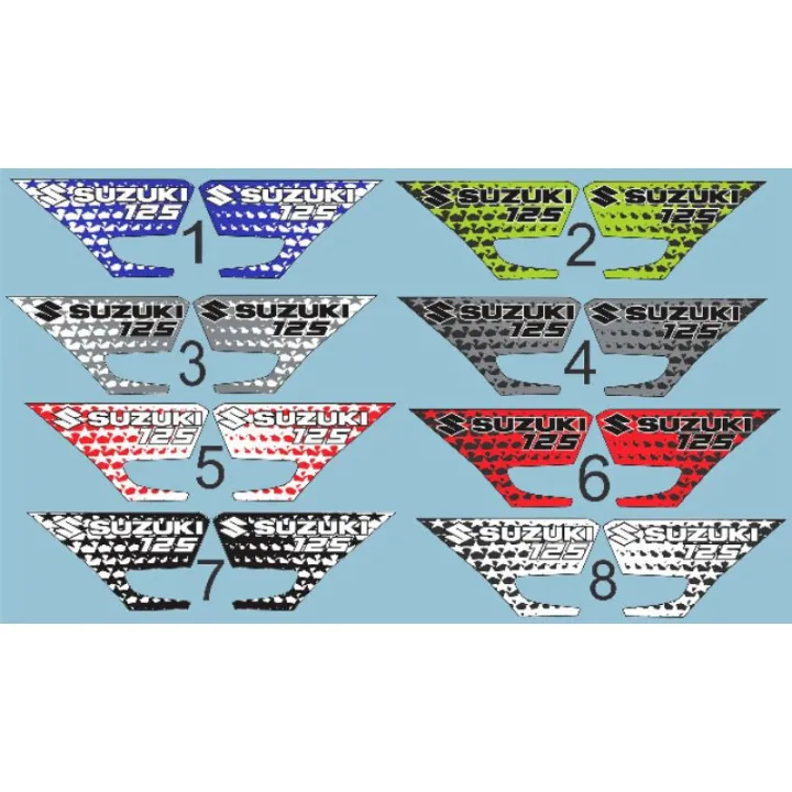 burgman street 125 side panel sticker star design we accept cuatomized ...