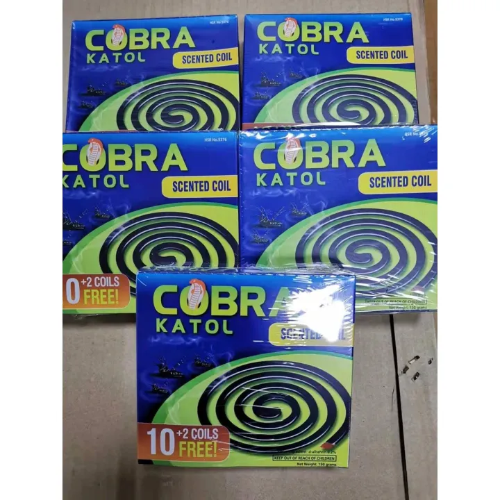 Original Cobra Mosquito Katol 1+2COILS FREE with metallic Stand 15g ...
