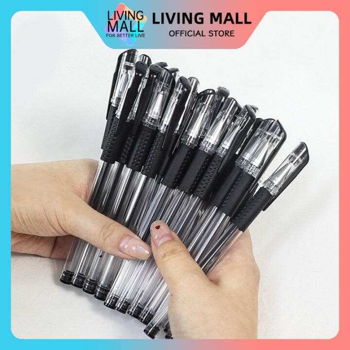 Pulpen Hitam 0.5mm/Pen Gel Mini/Pena Jel Kepala Mata Jarum/Pulpen ...