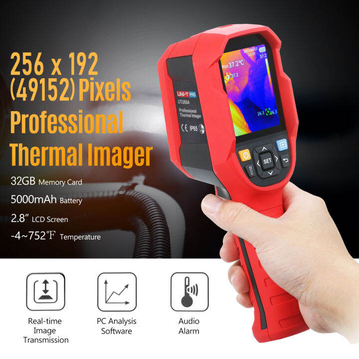 keykits- UNI-T UTi260A Professional 256 x 192 IR Thermal Imager ...