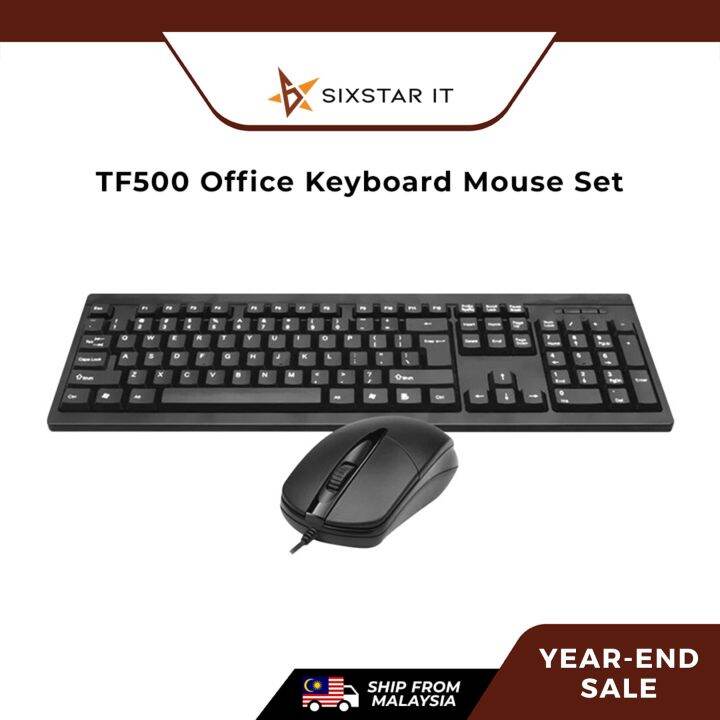 YEAR-END SALE 】Business Office Wired Keyboard And Mouse Set TF500 | Lazada