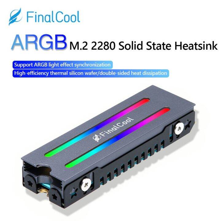M.2 NVME Heatsink Aura Sync ARGB M2 2280 Solid State Hard Disk Aluminum ...