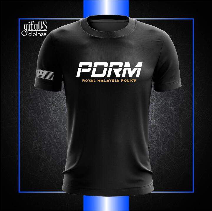 BAJU PDRM ROYAL T SHIRT POLICE MALAYSIA FRONTLINER TSHIRT MICROFIBER ...