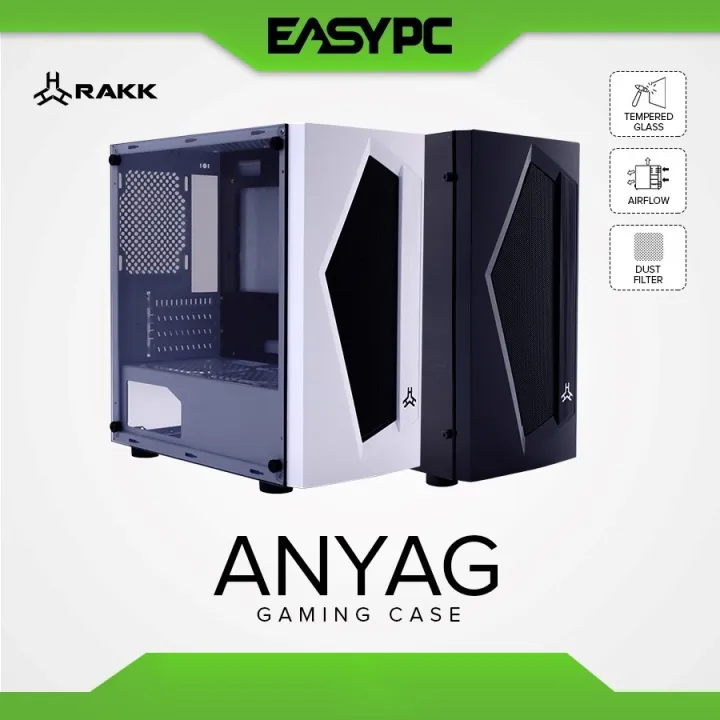 EasyPC Rakk Anyag Gaming Case Ryzen/Intel Desktop PC Casing Rakk Micro ...