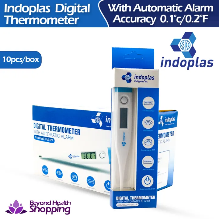 Indoplas Digital Thermometer With Automatic Alarm (10pcs/box) | Lazada PH