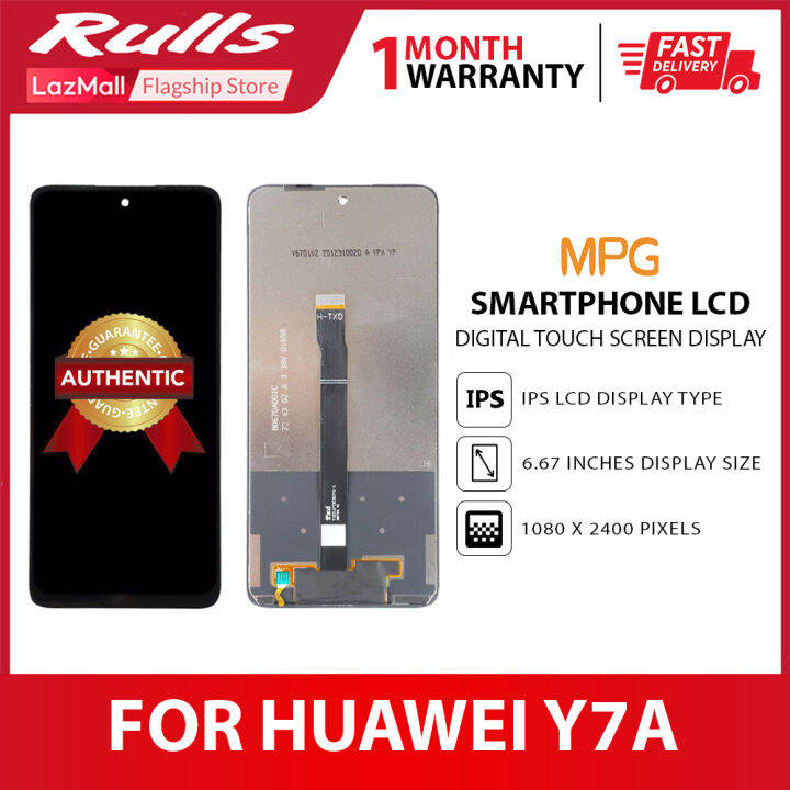 Smartphone LCD for Huawei Y7A Digital Touch Screen Display Frame ...