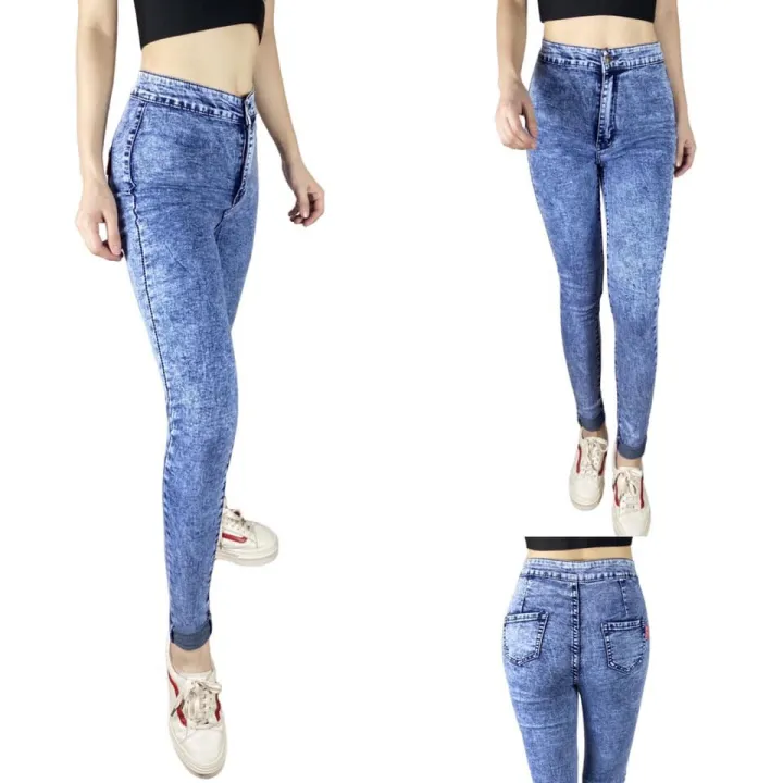 Super Sexy HighWaisted Acid Wash Joni Jeans Stretchable Maong Pants for ...