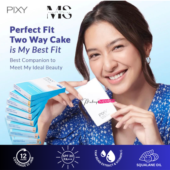 PIXY TWO WAY CAKE PERFECT FIT ALL VARIAN FULL KACA DAN REFILL | BEDAK PADAT | Lazada Indonesia