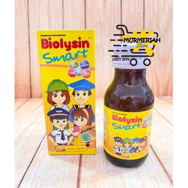 Biolysin Smart Sirup 60 ml rasa Jeruk / Multivitamin + Lysine + DHA ...