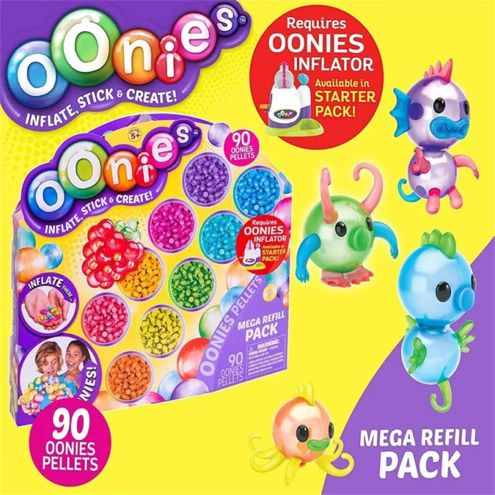 Toys Oonies Mega Refill Pack 90 Pellets in 6 Popular Colors With Origin ...