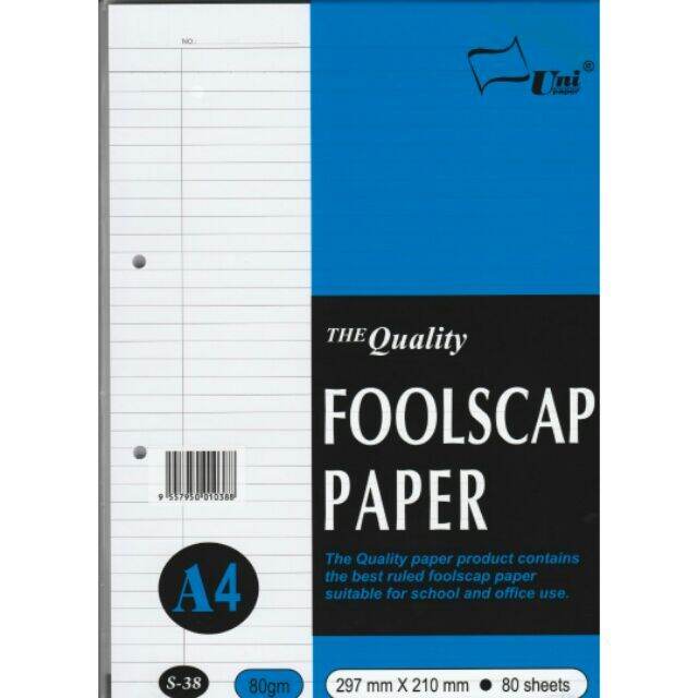 FOOLSCAP PAPER A4 80gram 80 Sheets | Lazada
