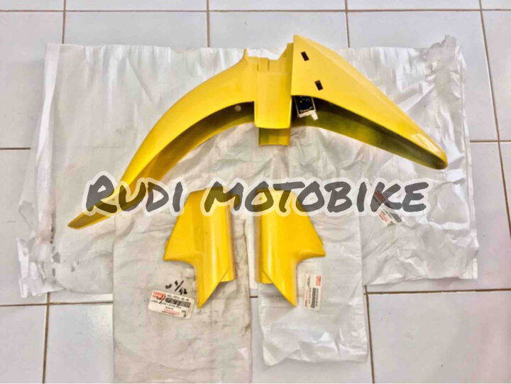 Spakbor depan dan tutup sok yamaha f1zr poswan warna kuning | Lazada ...