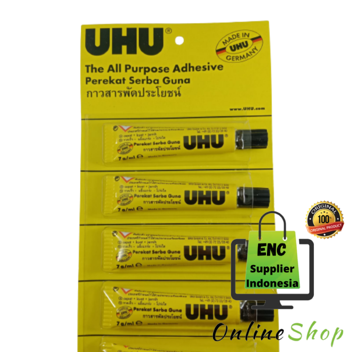 uhu 1 buah lem cair UHU 7 ml liquid 7ml mili per pcs | Lazada Indonesia