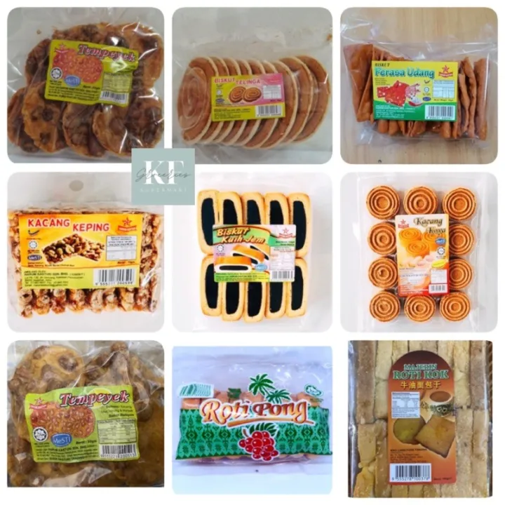 Biskut Kuih Jem Kacang Koya Biskut Telinga Tempeyek Kacang Keping Biskut Perasa UdangRoti Kok花生糕 ...