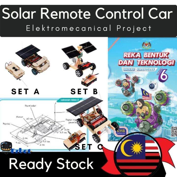 [Ready Stock] Kereta Solar Kawalan Jauh Projek Elektromekanikal RBT tahun 6 | Lazada