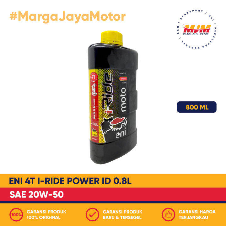 Eni 4T Power ID 20W/50 800ml Eni Oil (0.8L) ORIGINAL | Lazada Indonesia