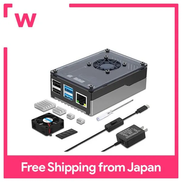 Smraza Raspberry Pi 4 Case Raspberry Pi 4B เคสอะคริลิค35มม. พร้อมพัดลม ...