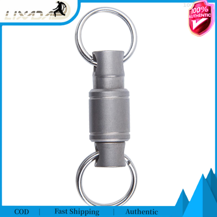 【100% Genuine】Lixada Ultralight Titanium Alloy Key Chain Quick Release ...