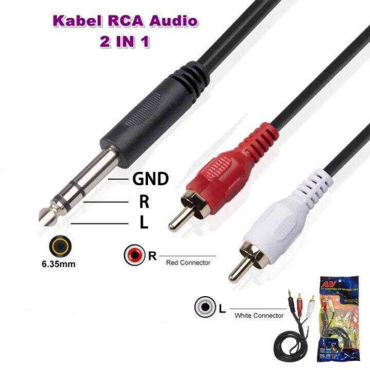Kabel Audio AUX 2in1 1M Kabel Audio Sambungan Speaker Jack Aux 3.5mm | Lazada Indonesia