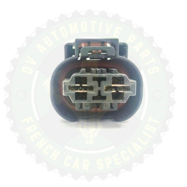 FRONT RELAY SOCKET (BIG) BLIACK 2 WIRES 2PIN FOR Peugeot 308 408 508 ...