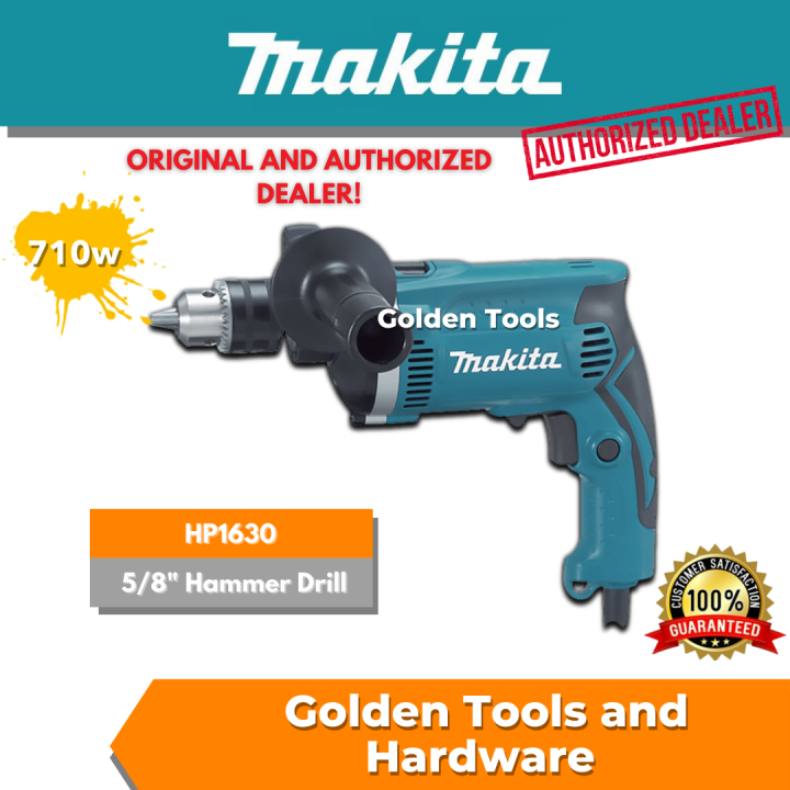 MAKITA HP1630 Hammer Drill 16mm [GOLDEN | MPT] | Lazada PH