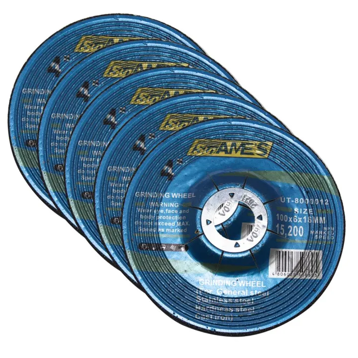 SunAMEs 100 x 6 x 16 Grinding Wheel for General Steel, Stainless Steel ...